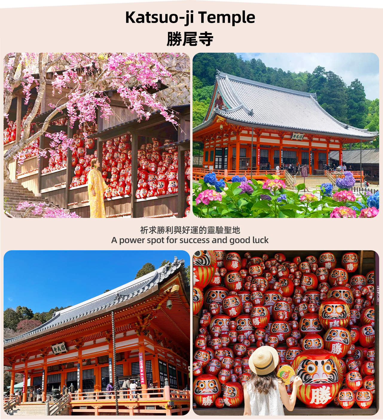 [Osaka, Kyoto, and Arashiyama] Katsuo-ji Temple, Atago Nenbutsu-ji ...